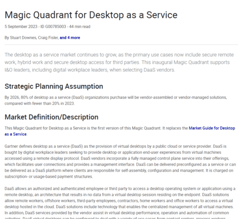 Microsoft a Leader in the 2023 Gartner Magic Quadrant for Desktop as a ...